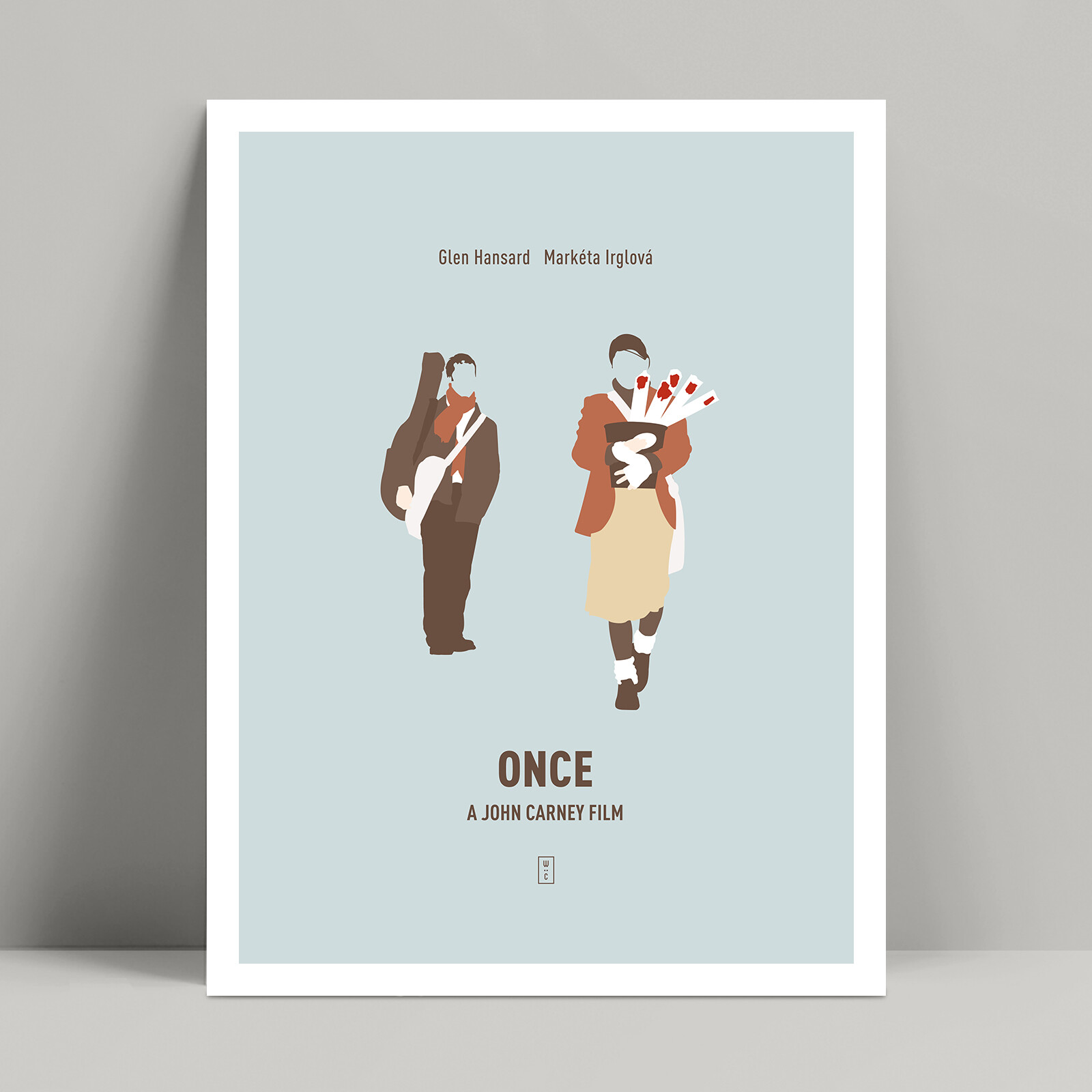 Once Movie - Minimalist Movie Poster, Glen Hansard, Markéta Irglová ...