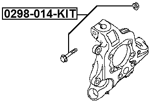 Suspension Arm Bolt W/ Washer Repair Kit Febest 0298-014-KIT OEM 40178 ...