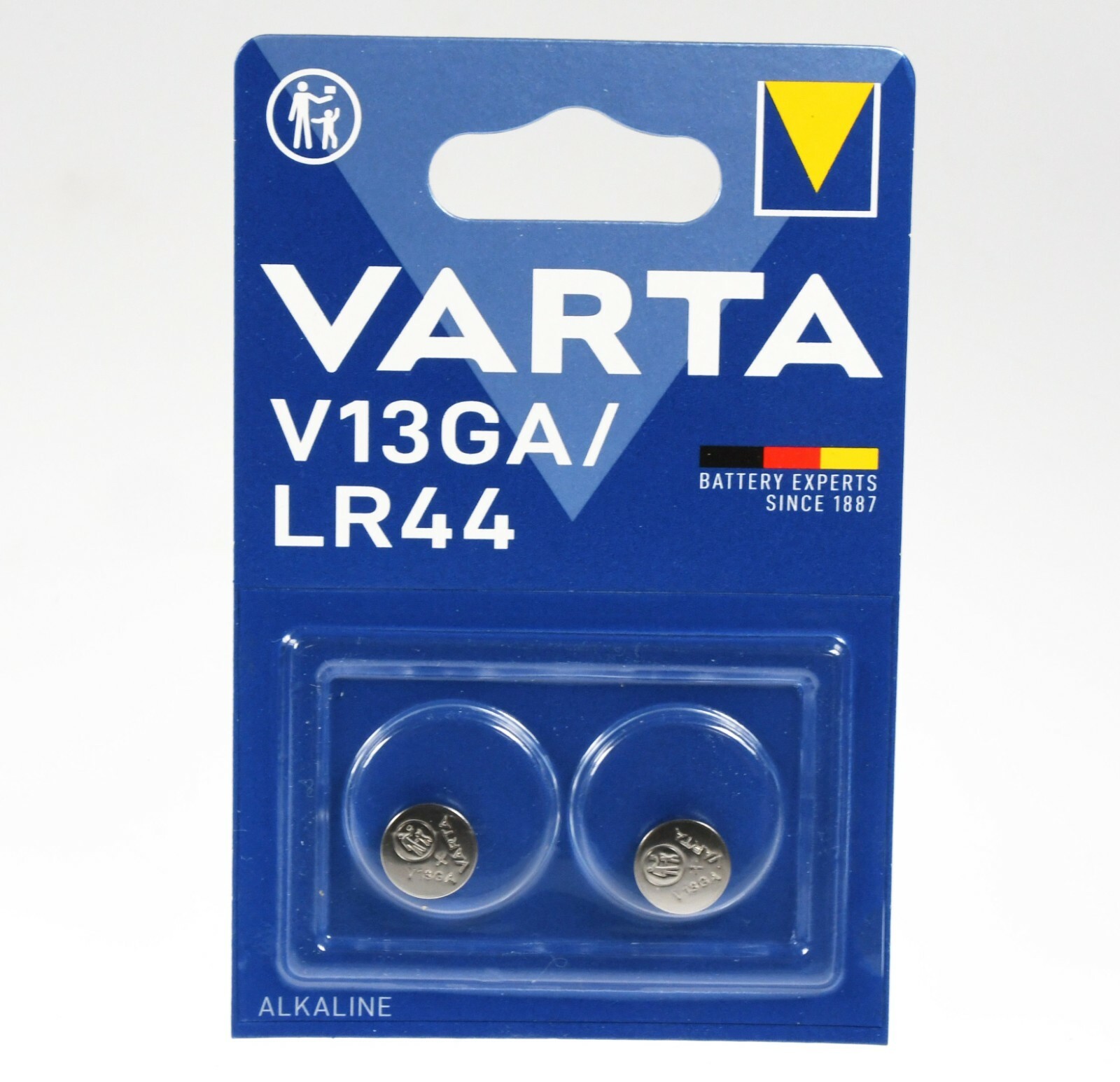 2x Varta V13GA LR44 LR1154 L1154 PX76A PX675A GPA76 1128MP Batterie ...