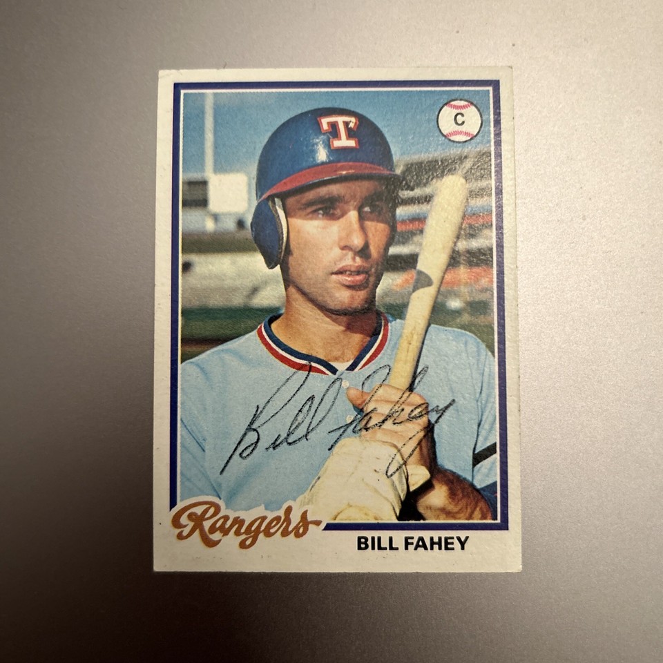 BILL FAHEY 1978 TOPPS AUTOGRAPHED SIGNED AUTO BASEBALL CARD | eBay