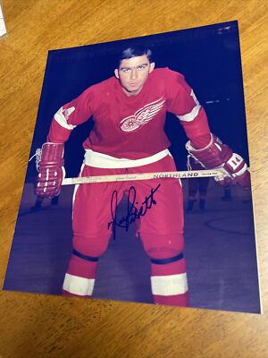 NICK LIBETT signed Autographed 8x10 photo DETROIT RED WINGS Vintage ...