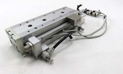 CKD LCRQ-20100S2D Linear Slide Cylinder LCR-Q-20-100 w/ CKD TOH Sensor ...