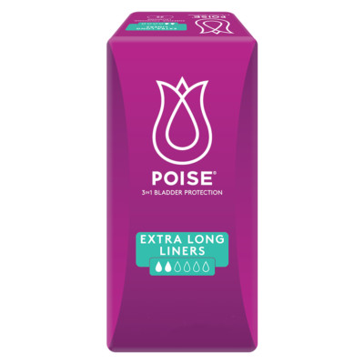 Poise Extra Long Liners 22 * 6 PACKETS * bulk buy | eBay Australia