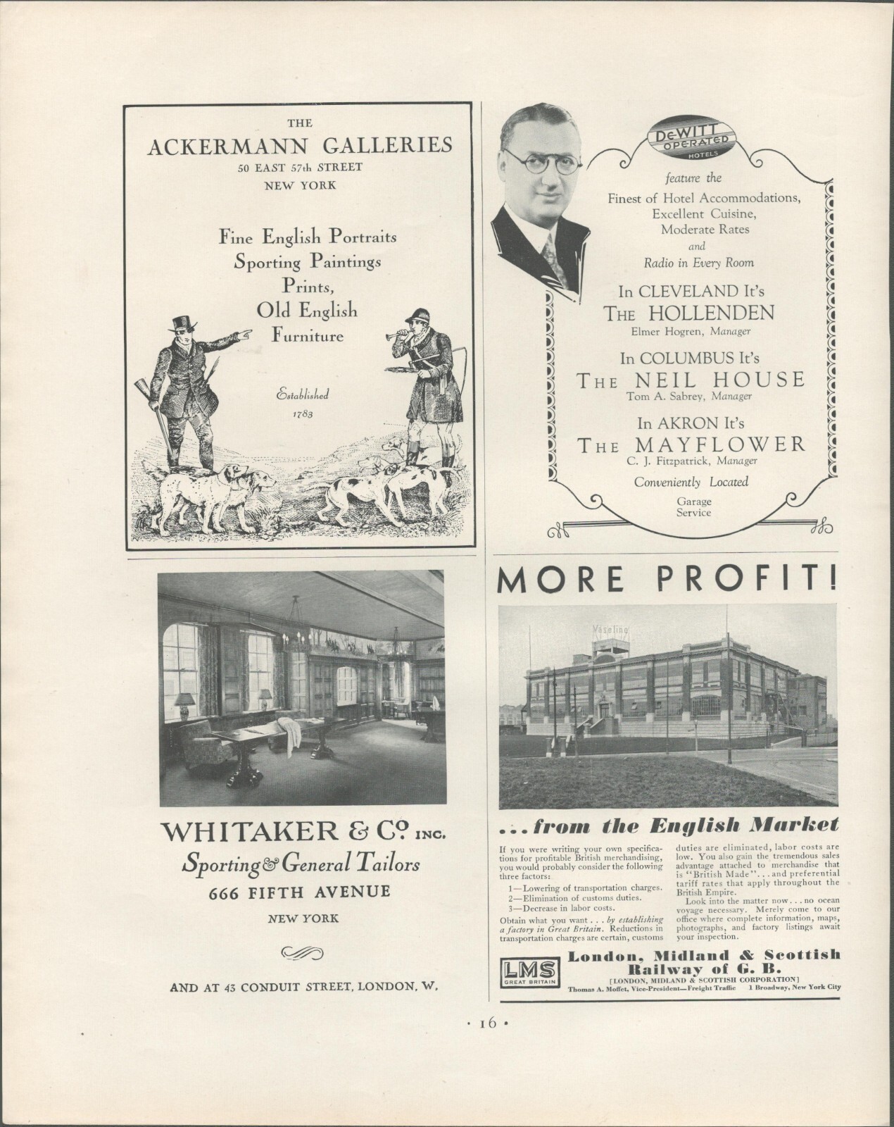1931 JACQUES BODART, INC & ACKERMANN GALLERIES ADS - MADISON AVENUE ...