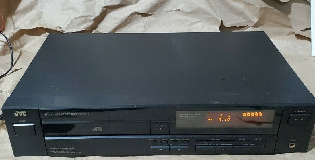 Vintage JVC XL-V211 BK Single Disc CD Player Tested- Works | eBay