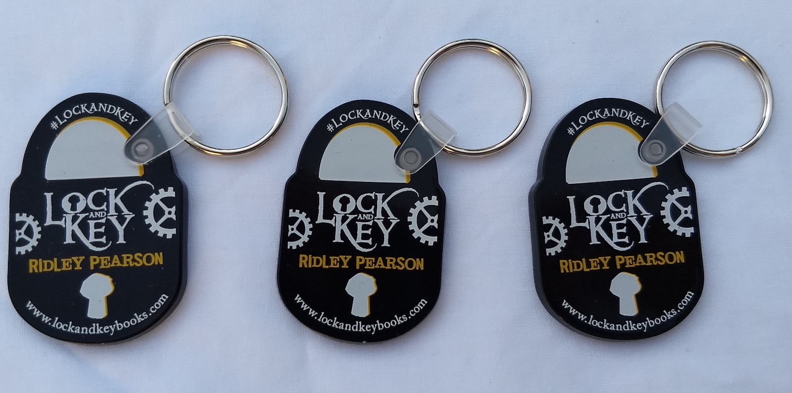 3 Ridley Pearson Lock and Key Keychains New York Comic Con Giveaways ...