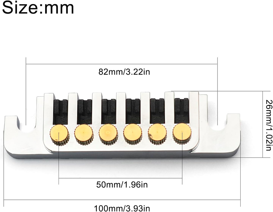 Chrome Guitar TP-6 Tailpiece Fit Epiphone,Gibson Les Paul SG ES | eBay