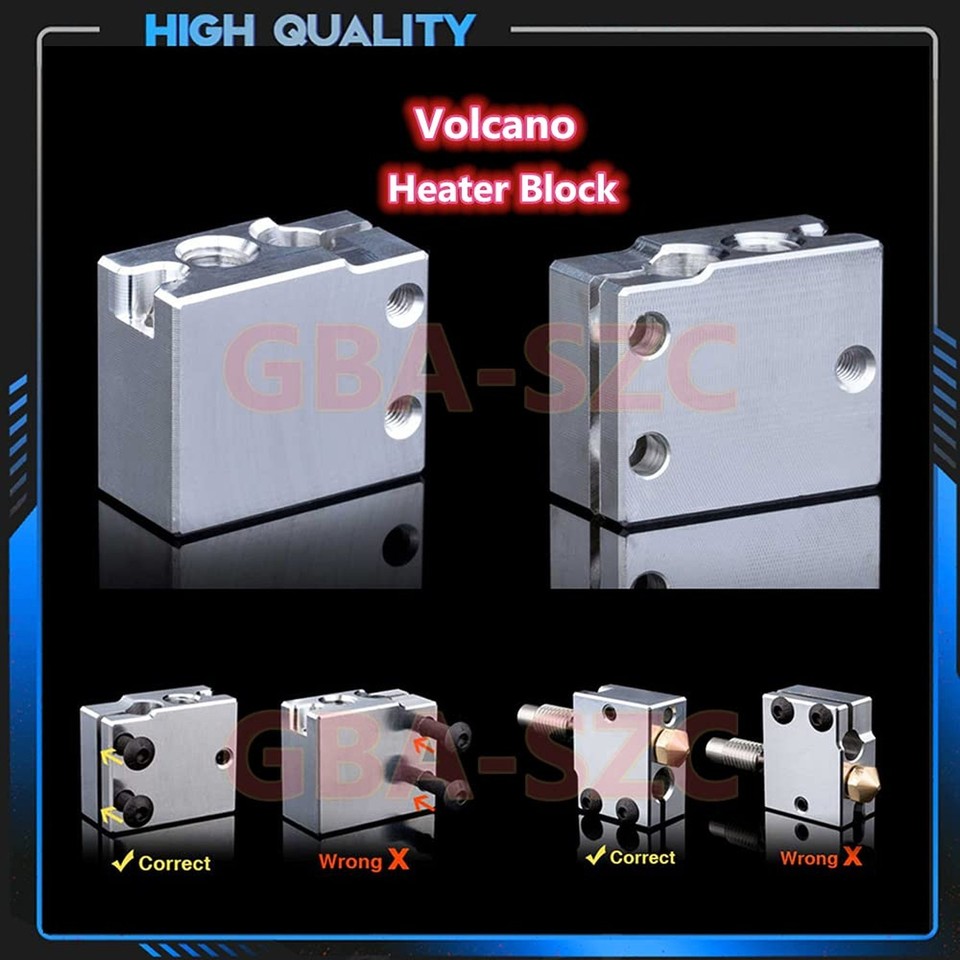 Upgrade V6 Volcano Hotend,J-Head Hotend DIY,Volcano Heater Block ...
