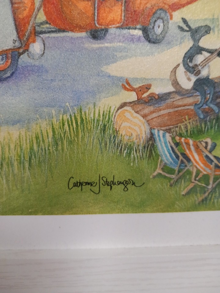 Catherine Stephenson 'Carrot Van' Framed Print 47x47cm | eBay UK