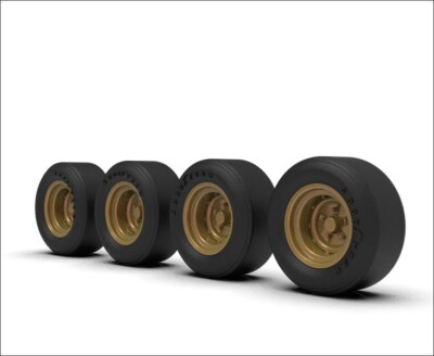 1:18 Nascar Style Steel Wheels. Wheel diameter is 22mm Comes Unpainted ...