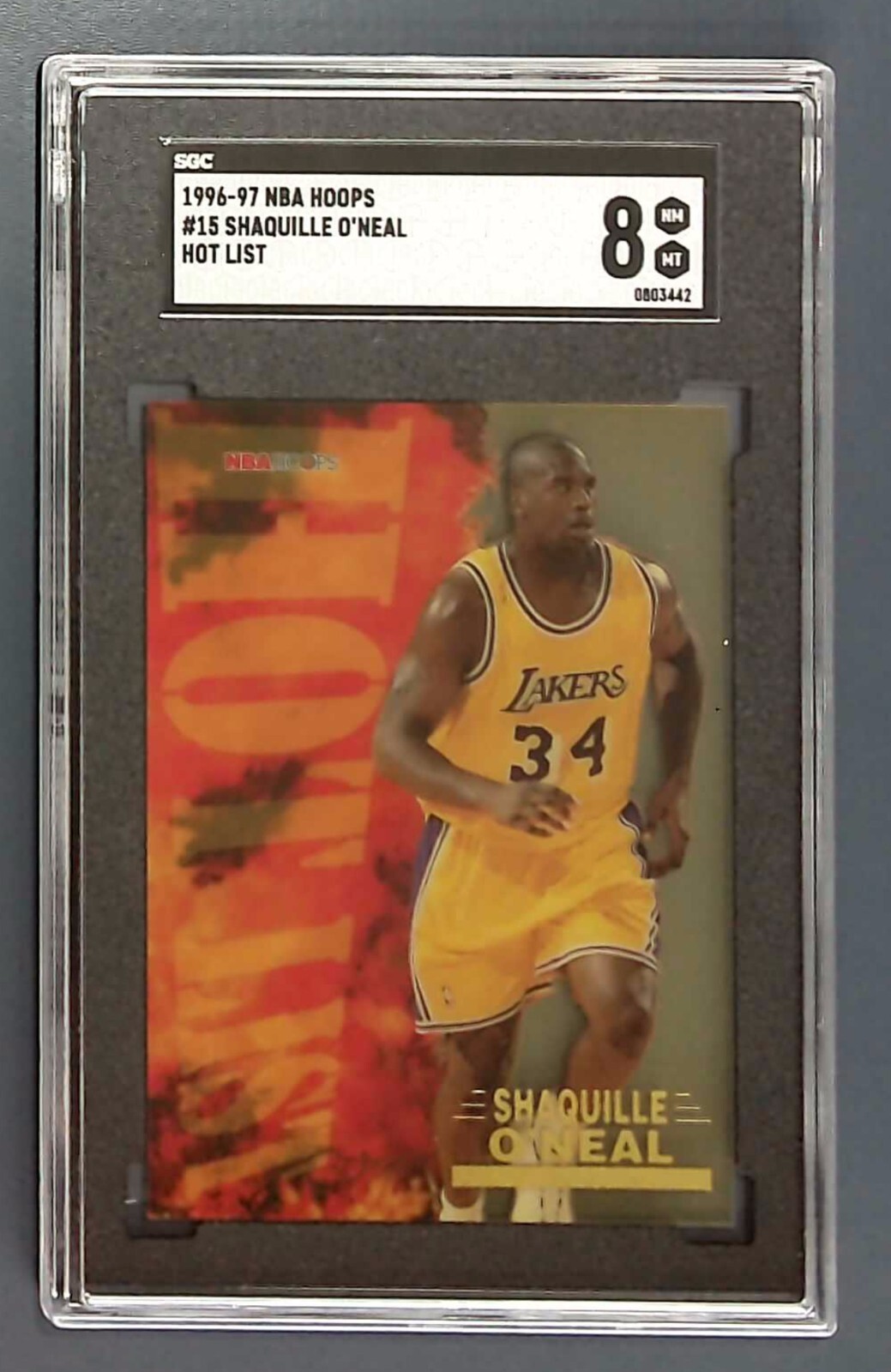 1996 Nba Hoops Shaquille Oneal Hot List 15OF20 Dhr 1 SGC8 2 | eBay