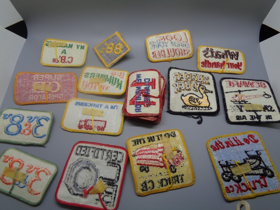 Lot of 20 Vintage CB Radio Patches NEW-OLD STOCK from 1977 all ...