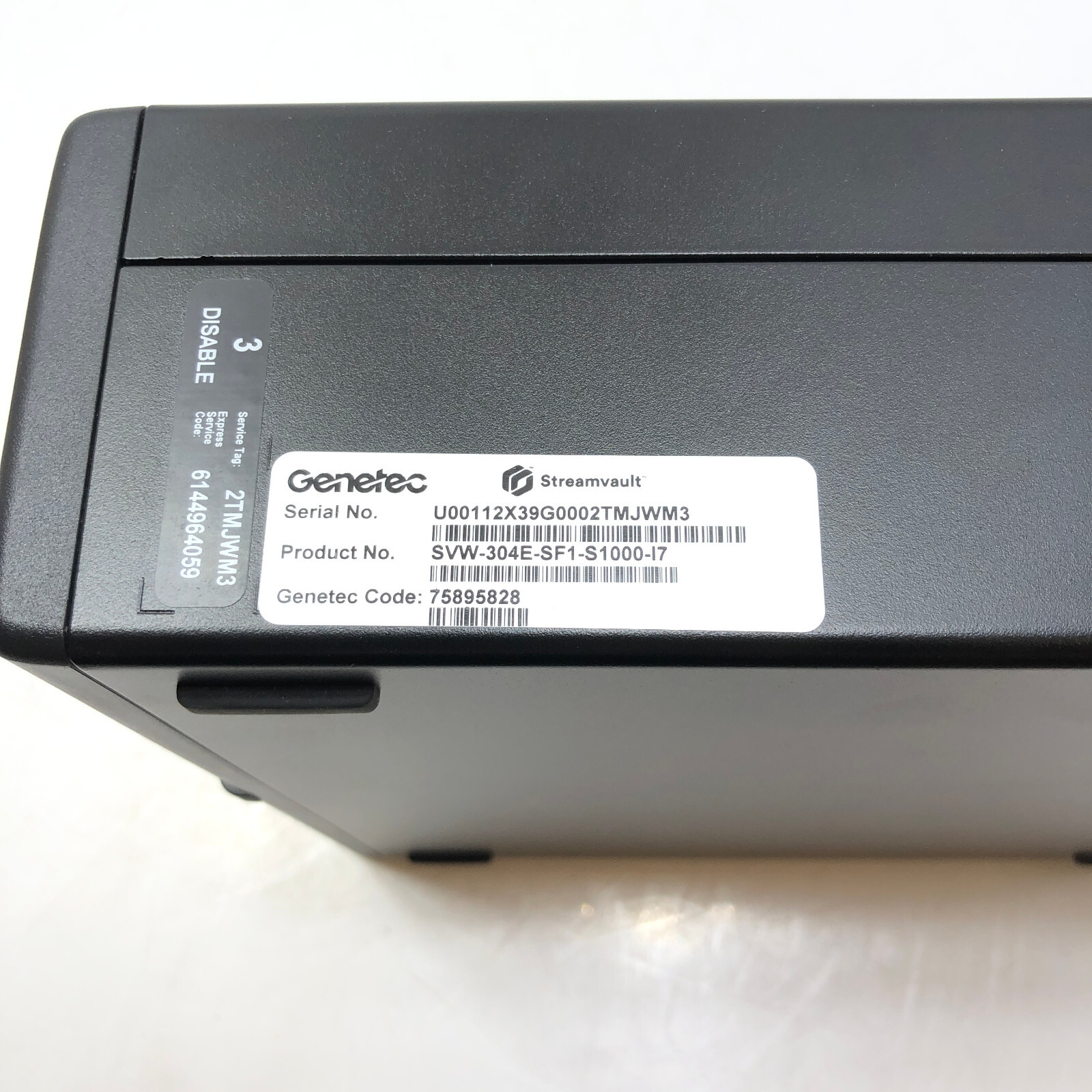 NEW Genetec Streamvault 300 Series Workstation SVW-304E-SF1-S1000-i7 ...
