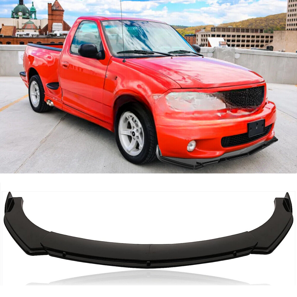 For Ford F-150 SVT Lightning 1993-2004 Glossy Front Bumper Lip Spoiler ...