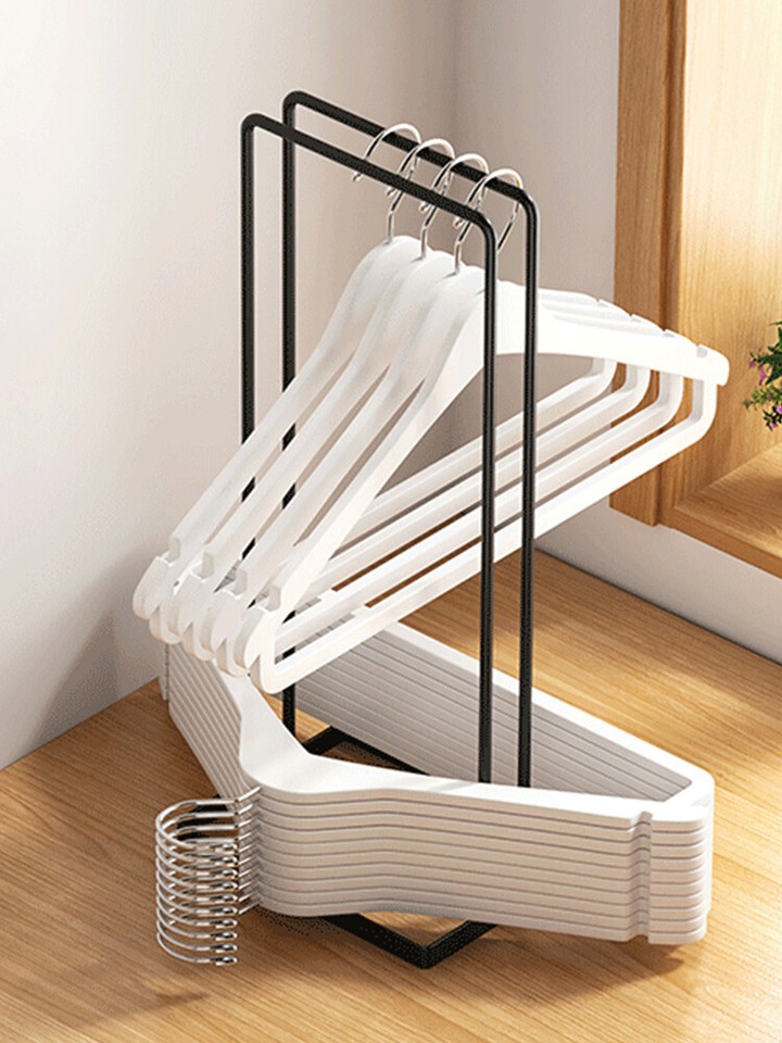 Hanger Organizer Detachable Clothes Hanger Stacker Rack Metal Hanger ...