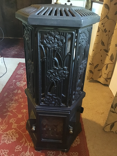 Esse Black Cast Iron Firemaster Solo Electric Stove | eBay UK