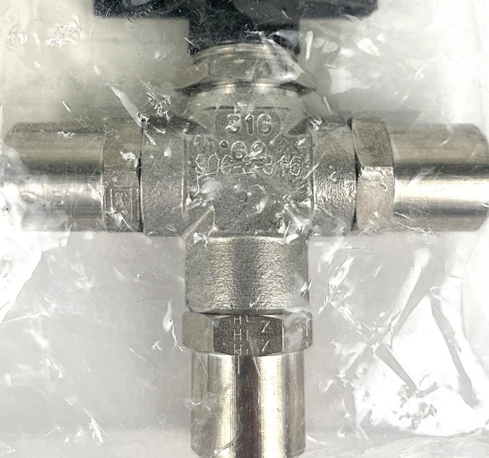 SSP FLOLOK, 306-3-316, 1/4"FNPT, SST, 3-WAY BALL VALVE, 1500 PSI ...