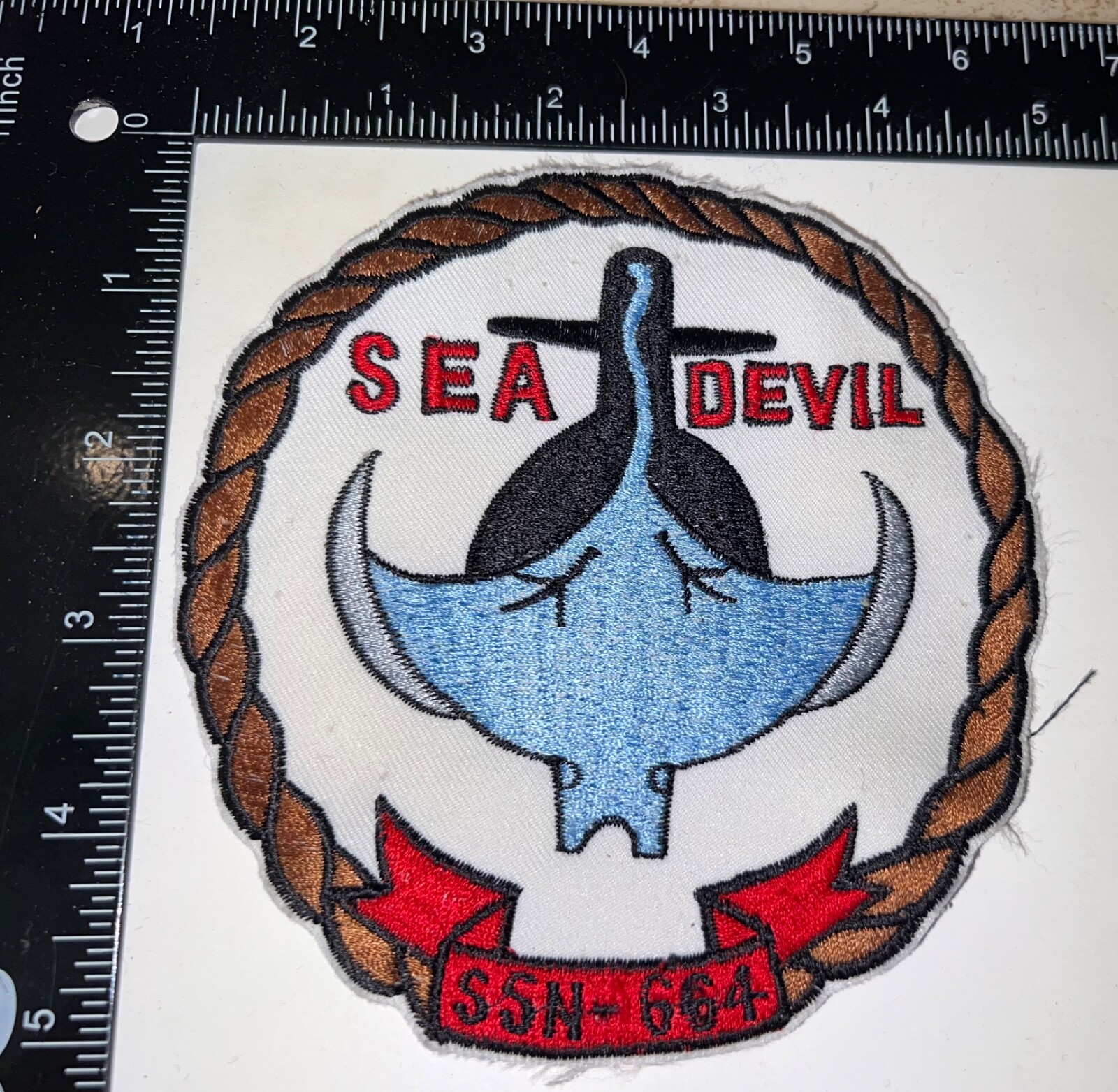 Cold War USN US Navy Sea Devil SSN-664 Patch | eBay