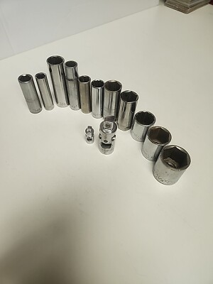Craftsman Odd Lot Of Sockets 11 + 2 Flex Drivers | eBay