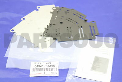 0494560030 Genuine Toyota SHIM KIT, ANTI SQUEAL, FRONT 04945-60030 | eBay