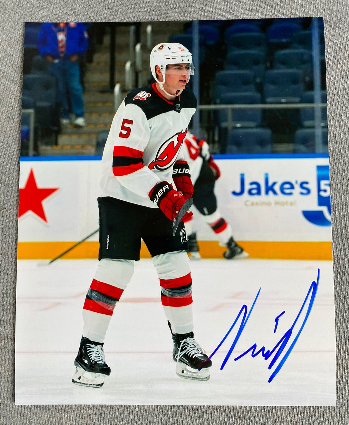 NEW JERSEY DEVILS- SIMON NEMEC AUTOGRAPH 8x10 ACTION PHOTO #1 YOUNG ...