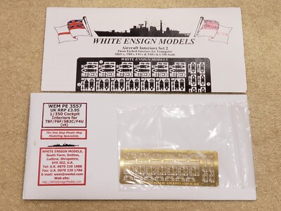 White Ensign Models PE 3557 1:350 Cockpit Interiors Upgrade TBF F6F F4U ...