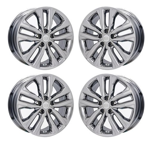 18" KIA OPTIMA PVD BRIGHT CHROME WHEELS-C RIMS FACTORY OEM 74707 ...