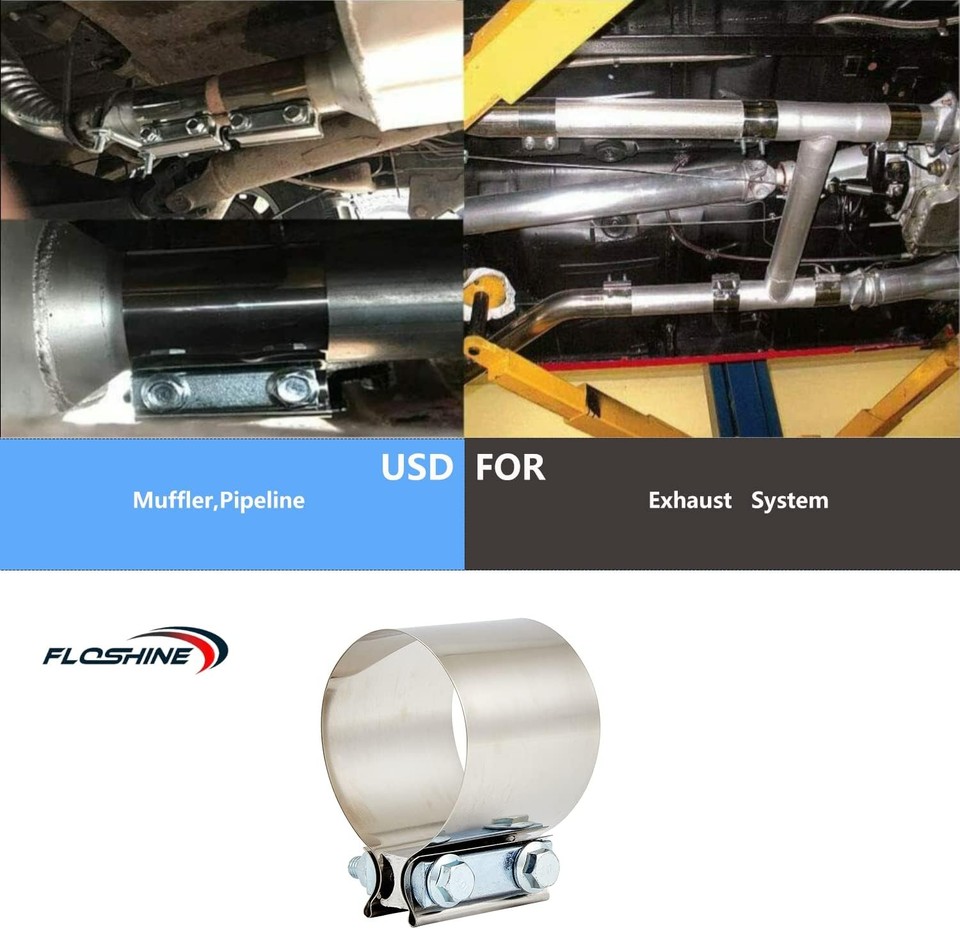 Butt Joint Band Clamps,Exhaust Muffler Clamp Exhaust Pipe Clamps ...