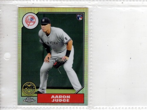 AARON JUDGE RC 2017 TOPPS CHROME 1987 RETRO | eBay