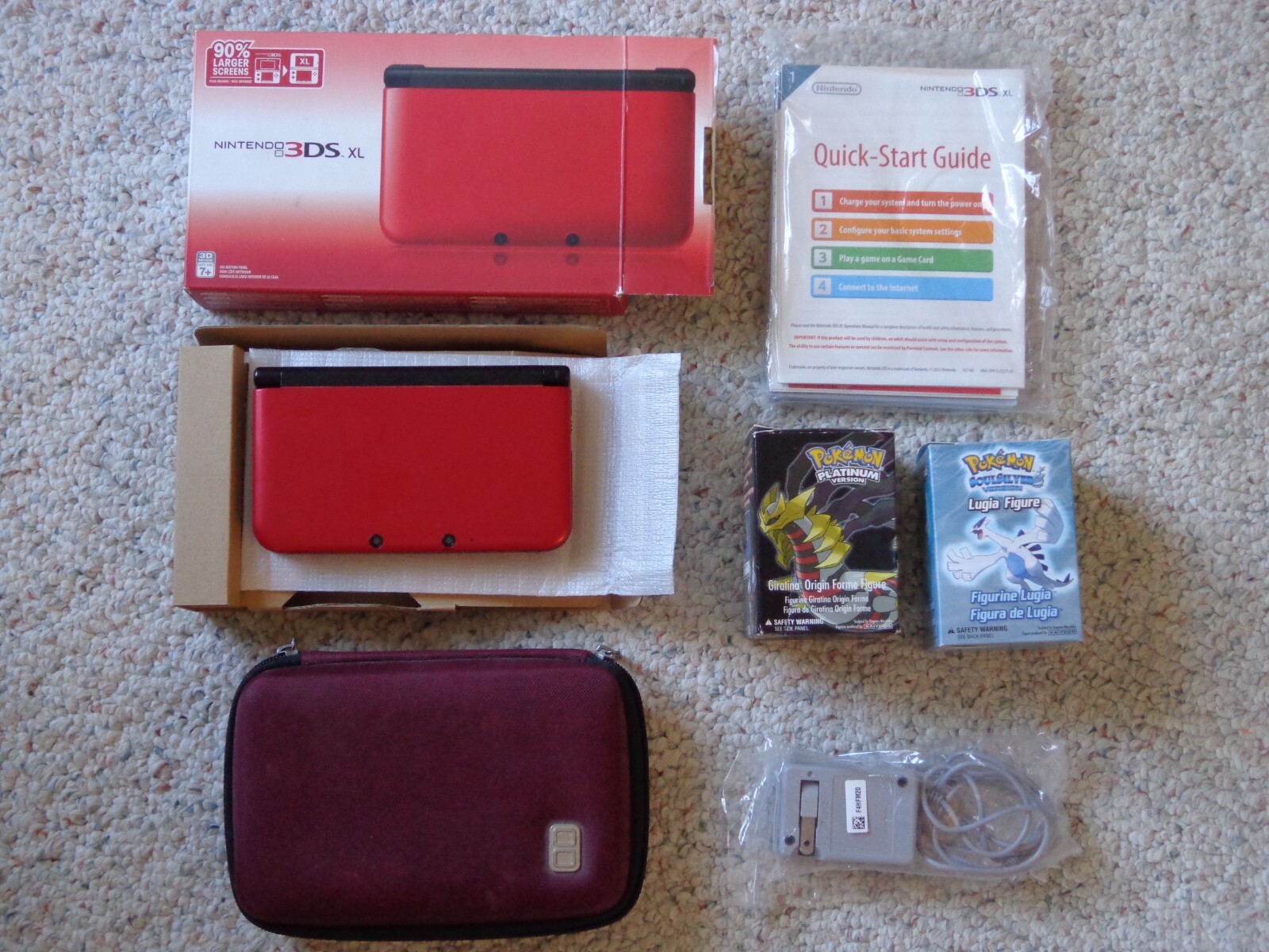 Nintendo 3DS XL Launch Edition Handheld Red Gaming System in original ...