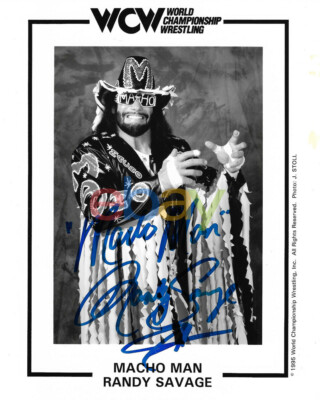 MACHO MAN RANDY SAVAGE Signed 8x10 Autographed Photo Reprint | eBay
