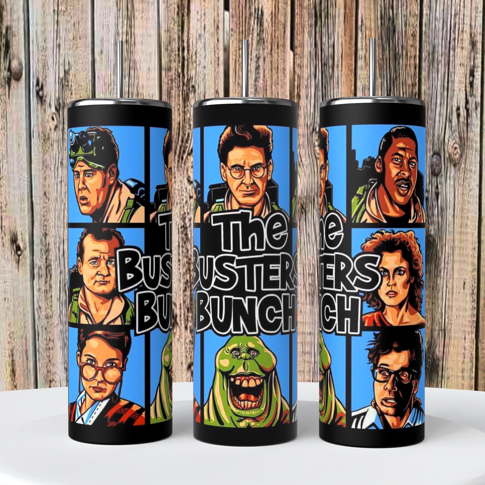 The Busters Bunch Ghostbusters Cast 20 Oz Tumbler coffee Cup | eBay