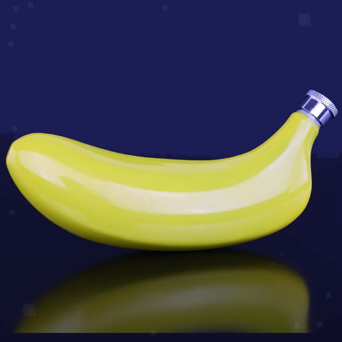 Banana Shape 5oz Portable Stainless Hip Funny Flask With Funnel 2025 ...