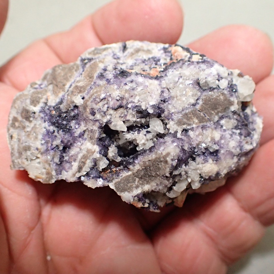 Fluorite & Calcite, Ball Eye Quarry, Bonsall, Derbyshire, United ...