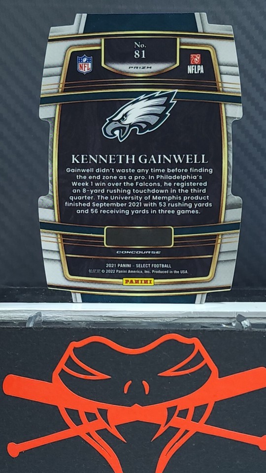 Kenneth Gainwell 2021 Select GREEN YELLOW DIE-CUT PRIZM SP ROOKIE #81 ...