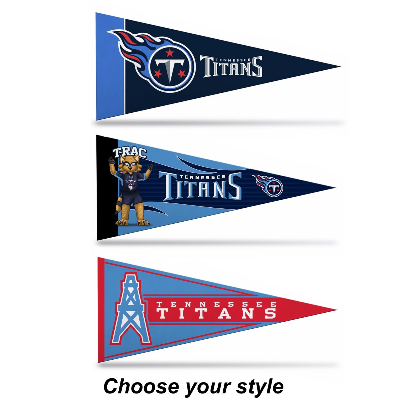 Tennessee Titans NFL Mini Pennant 9X4 inch, felt, made in USA, banner ...