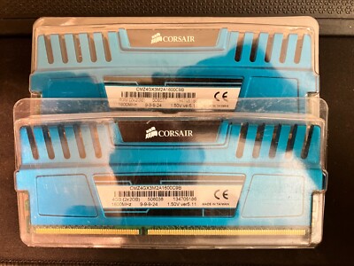 Corsair Vengeance RAM Memory Stick 2x2GB 1600MHz DDR3 CMZ4GX3M2A1600C9B ...