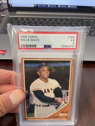 1962 Topps #300 Willie Mays HOF S.F. Giants HOF NEWLY GRADED! CLEAN ...