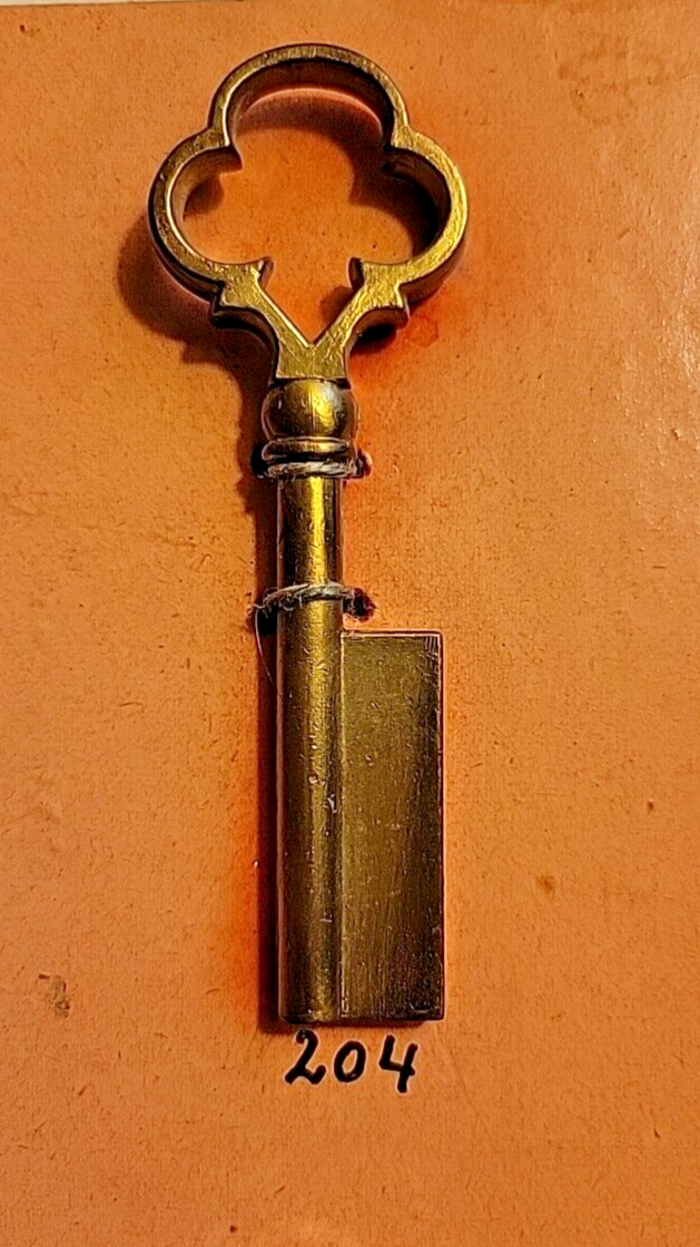 NINE Vintage Open Barrel Skeleton/Bit Key Blanks Brass NOS; Sold By the ...