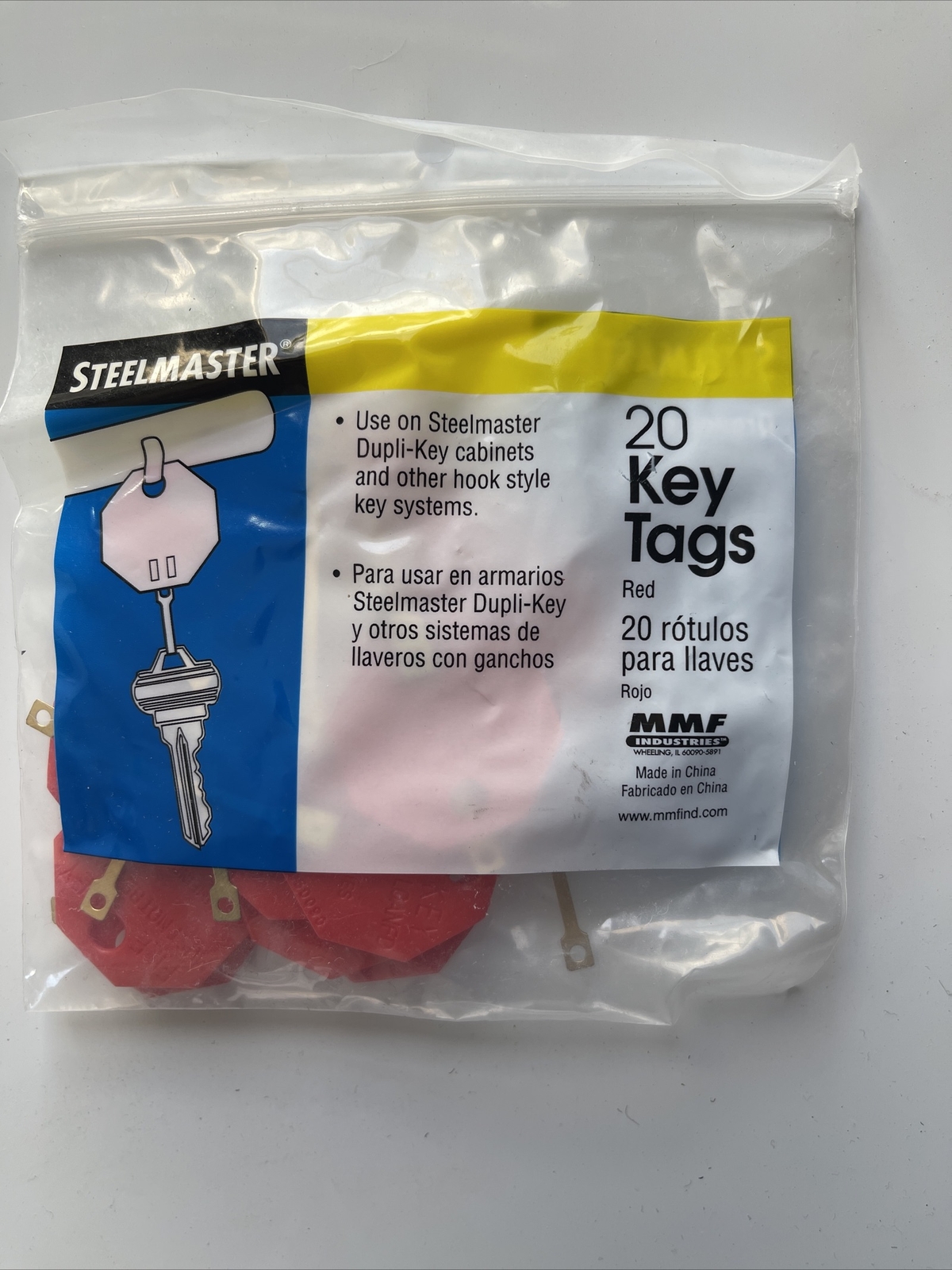 NEW! STEELMASTER KEY TAGS RED | eBay