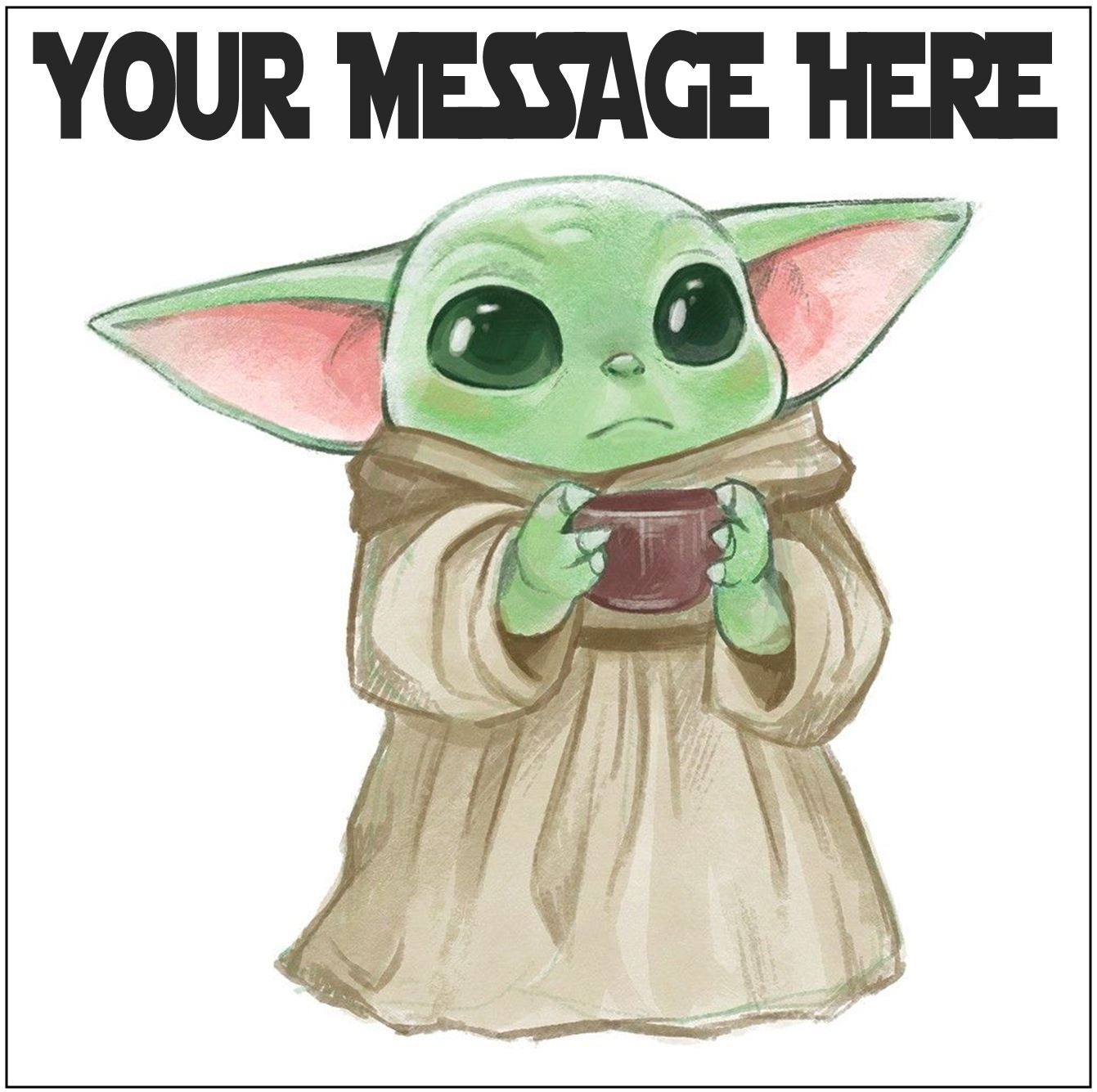 Grogu Baby Yoda Edible Cake Toppers Wafer or Icing | eBay UK