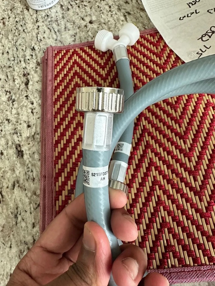 2PC OEM LG Washer Inlet Hoses Washing Machine Hot/Cold Replacement Hose ...