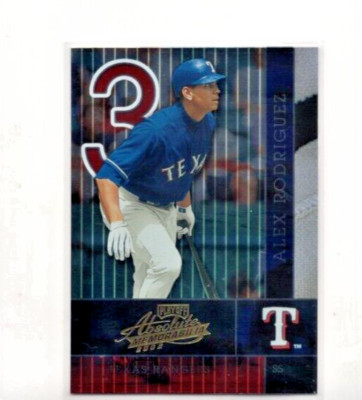 2002 Playoff Absolute Memorabilia #142 - Alex Rodriguez - Texas Rangers ...