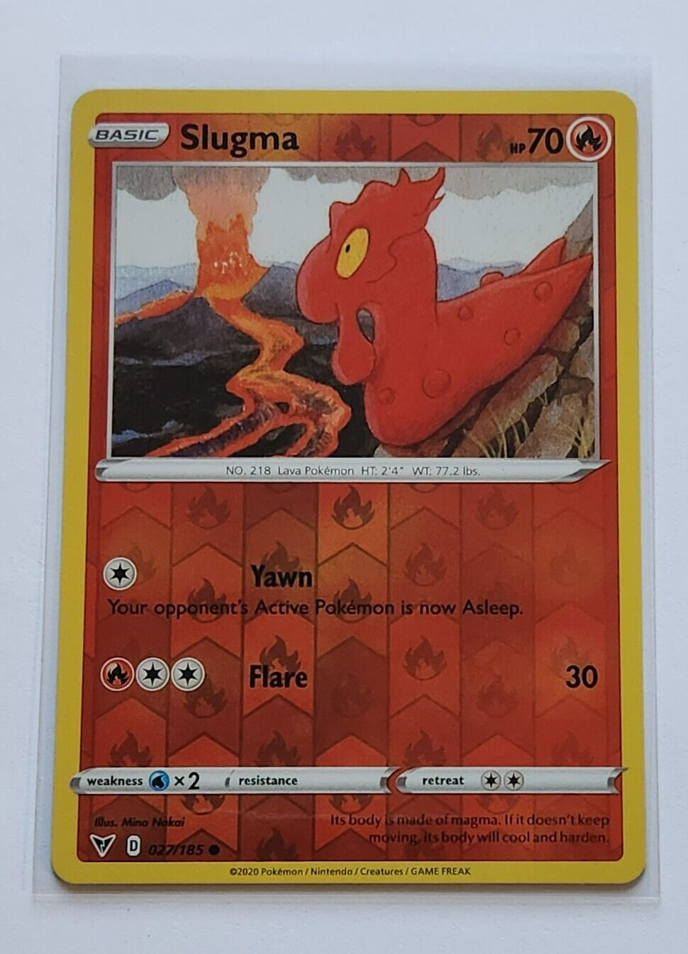 2020 POKEMON SLUGMA HOLO TRADING CARD | eBay