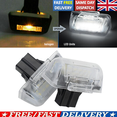 2 x FOR FORD TRANSIT, CONNECT, COSTUM, 1732840 LED NUMBER PLATE LIGHT ...