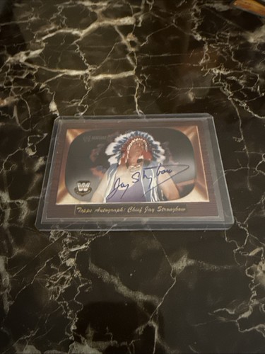 2005 Topps Heritage Wwe Chief Jay Strongbow Auto Autographed Card | eBay