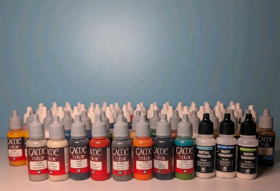 Vallejo Acrylic Model Game Colors Ink Paint Set Lot 76 New And Used ...