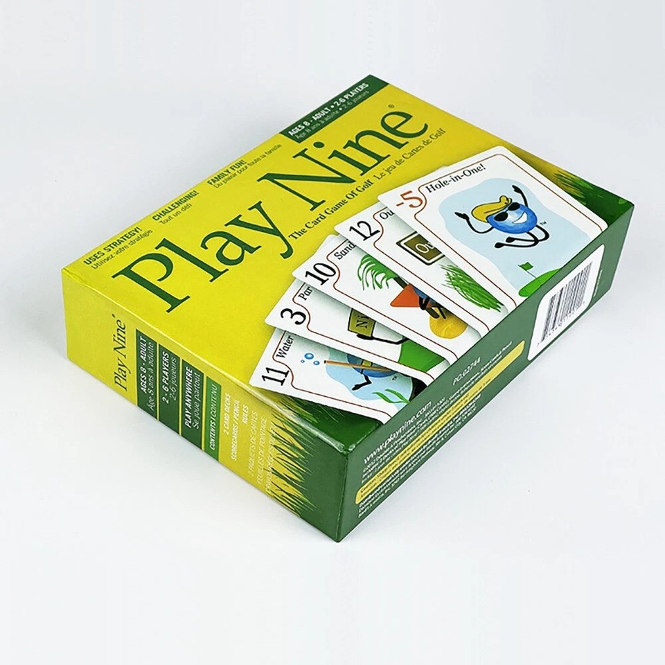 Play Nine “The Card Game of Golf “Ages 8-Adult For 2-6 Players Family ...