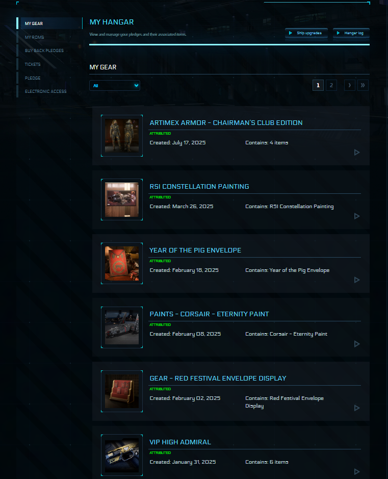 Star Citizen Account and Game VIP High Admiral , INTREPID STARTER PACK ...