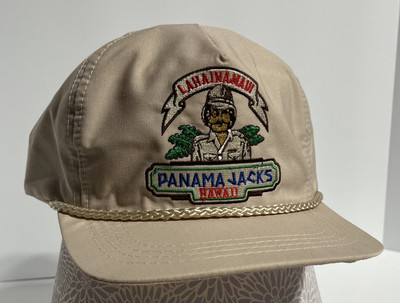 Vintage Panama Jacks Hawaii SnapBack Rope Hat Great Cond Lahaina Maui ...